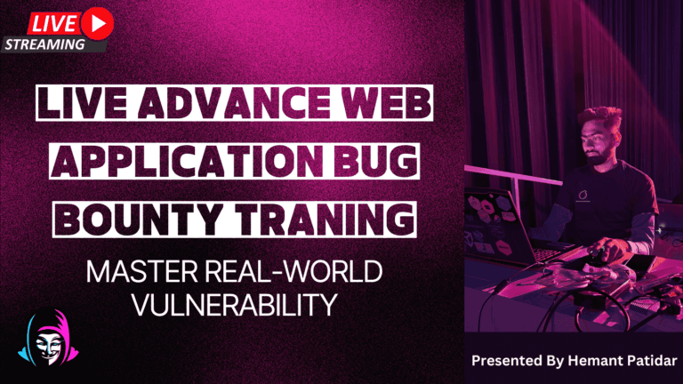 Live Advance Web Application Bug Bounty Hunting Training Academy By Solosecurities